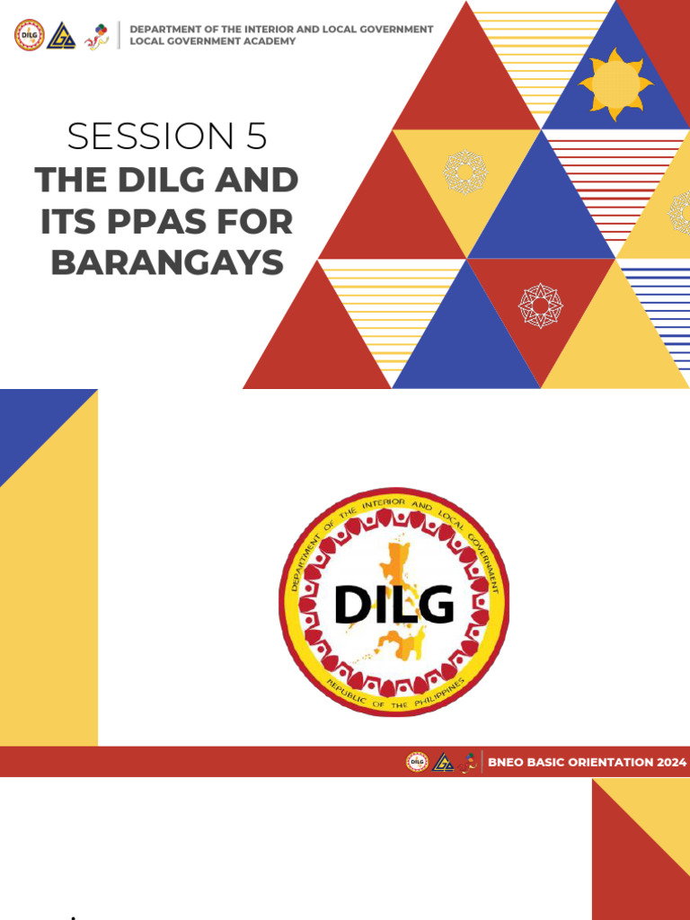 DILG PPAs for Barangays 2024 Overview | PDF | Business