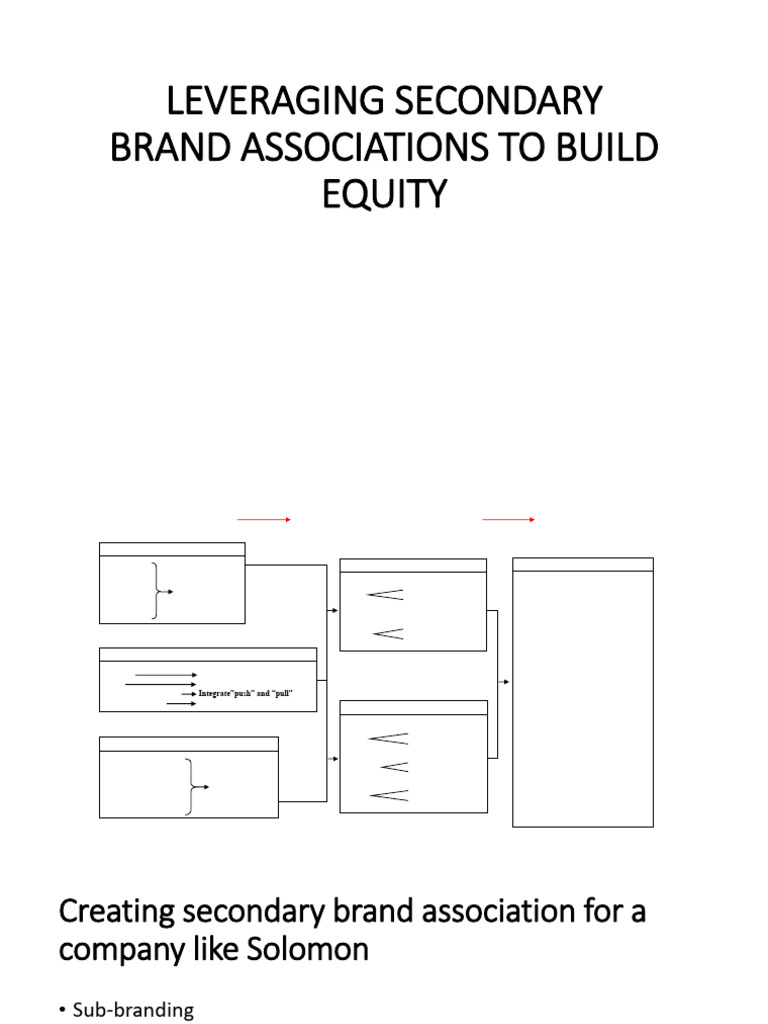 Leveraging Secondary Brand Associations To Build Equity Emd | PDF