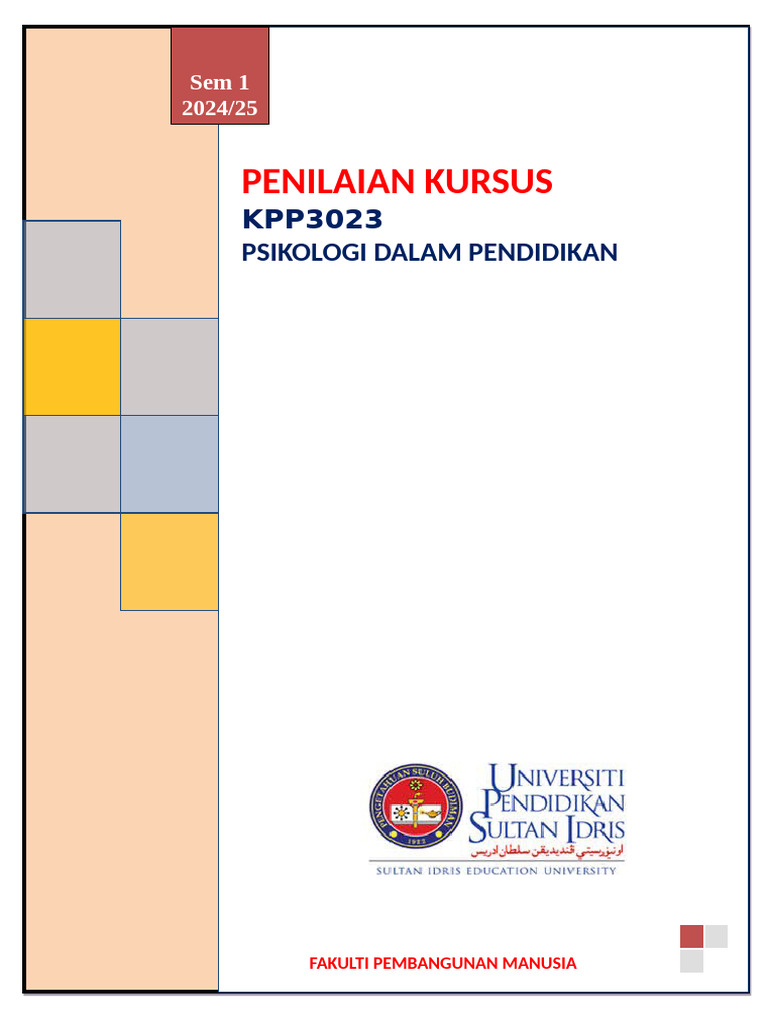KPP3023 Penilaian Kursus | PDF