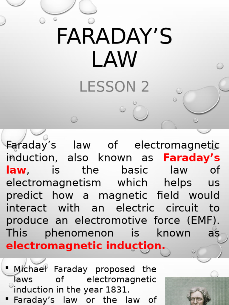 FARADAYS-LAW | PDF
