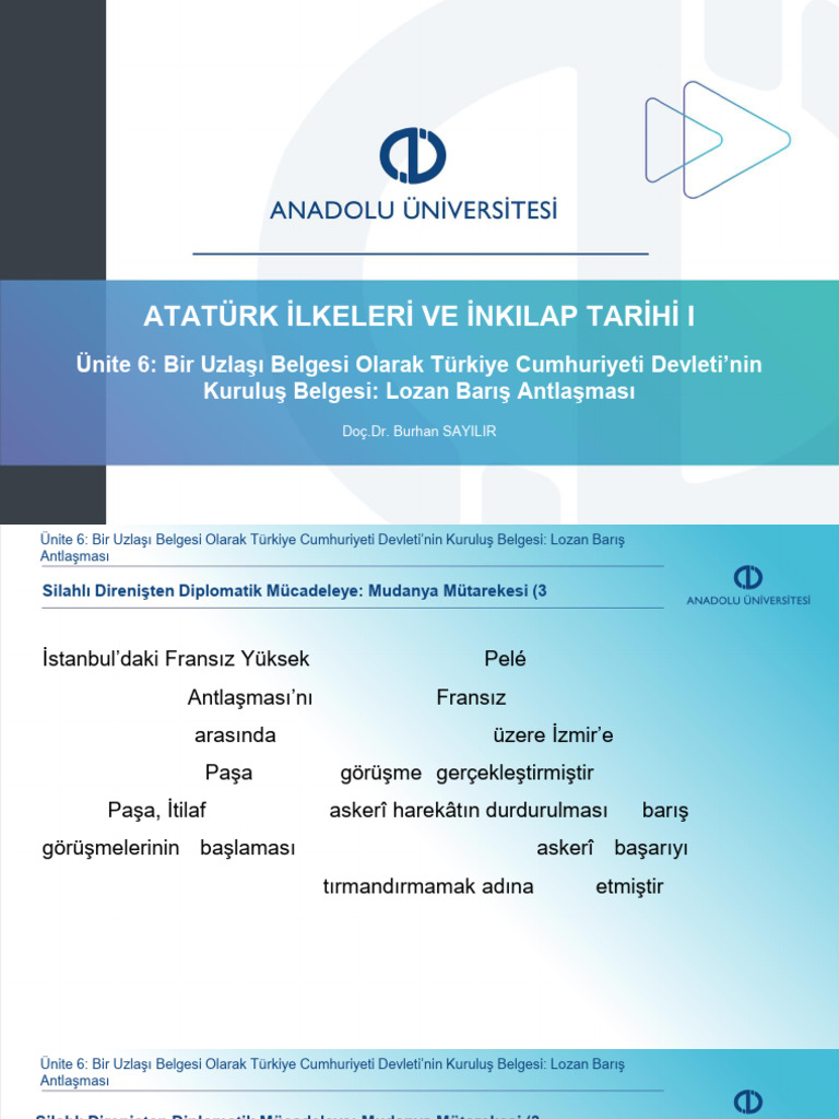 Inkılap Ünite6 Sunu | PDF