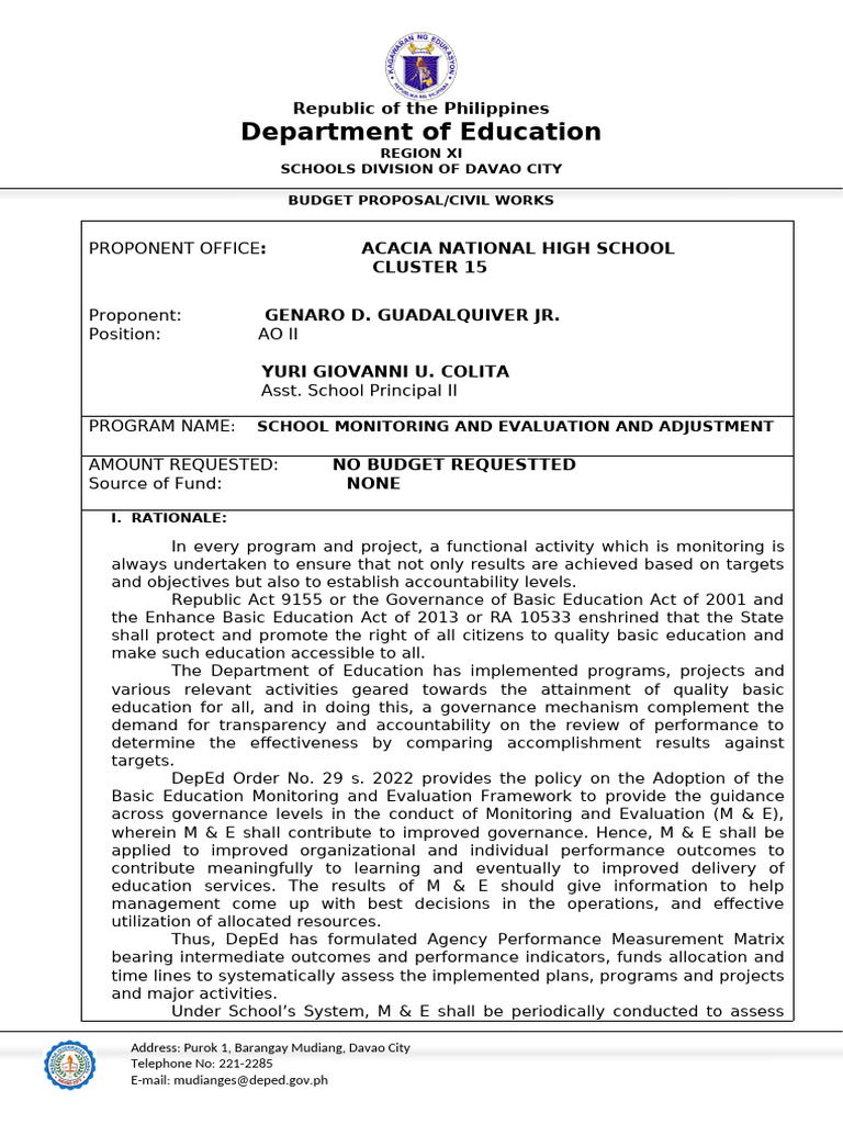 Smea Proposal | PDF