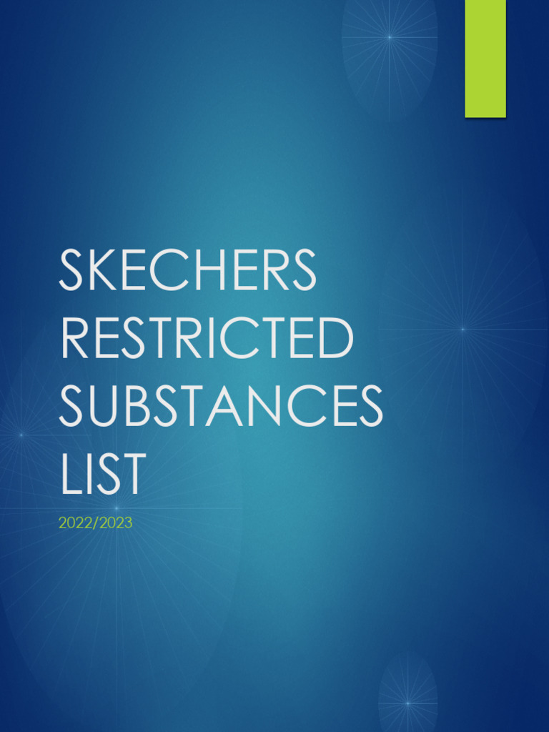 Skechers Restricted Substances List 1 | PDF