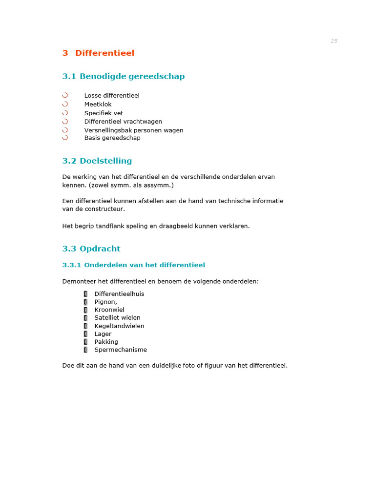 Proef 3 Differentieel | PDF