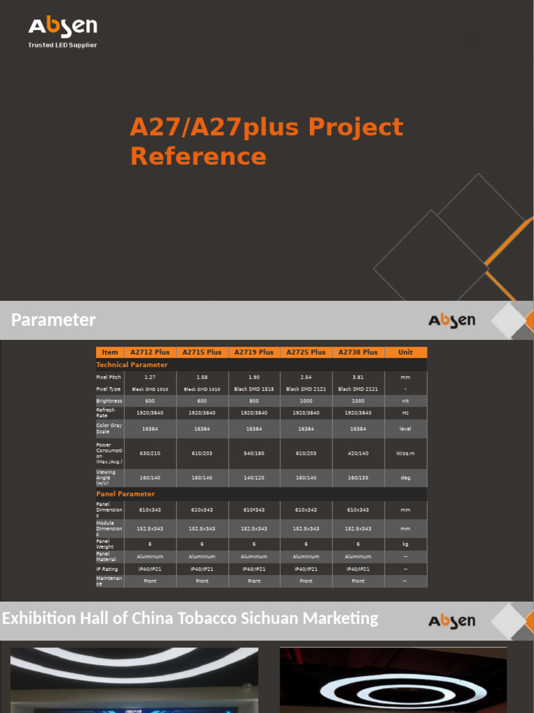 (A27Plus) Absen Project Reference | PDF