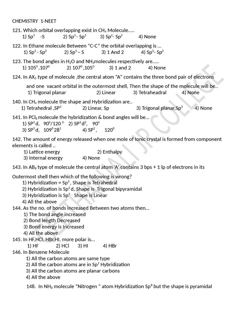 Chemistry 1 | PDF