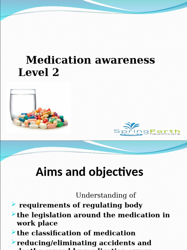 Medication Awareness Level 2 | PDF