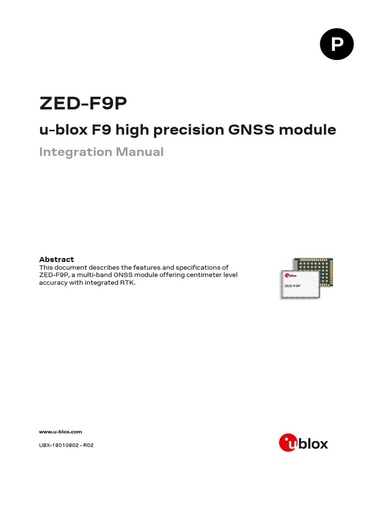 ZED-F9P Integration Manual | PDF