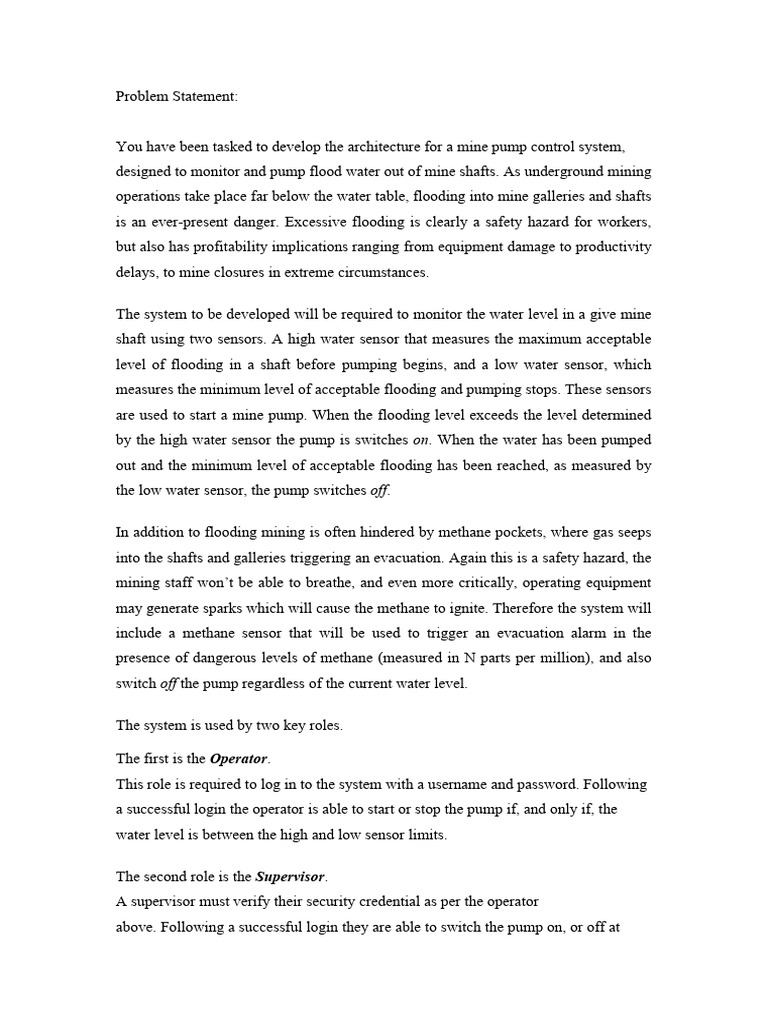 Problem Statement 1 | PDF