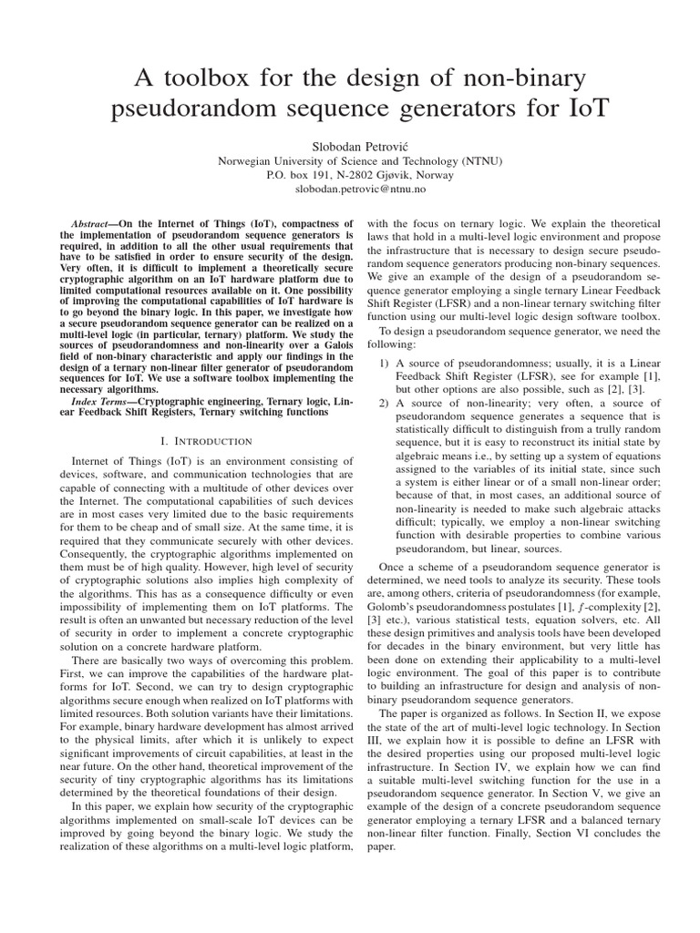 A Toolbox For The Design Of Non Binary Pseudorandom Sequence Generators