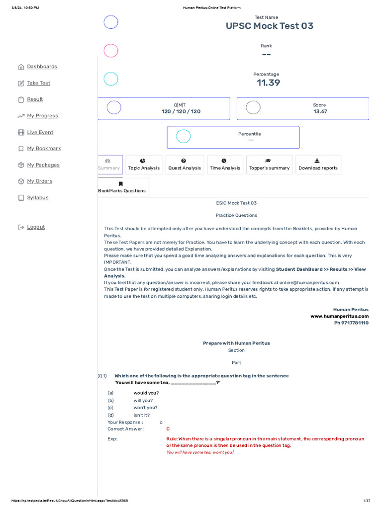 Mock 3 | PDF