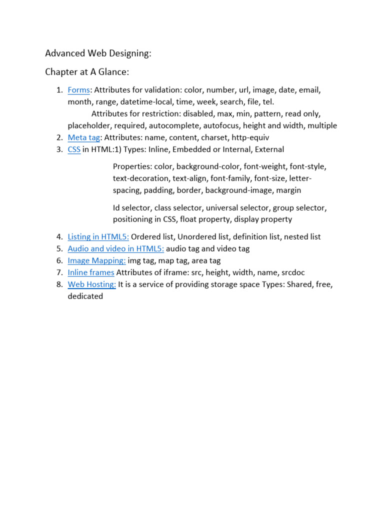 Advanced Web Designing | PDF