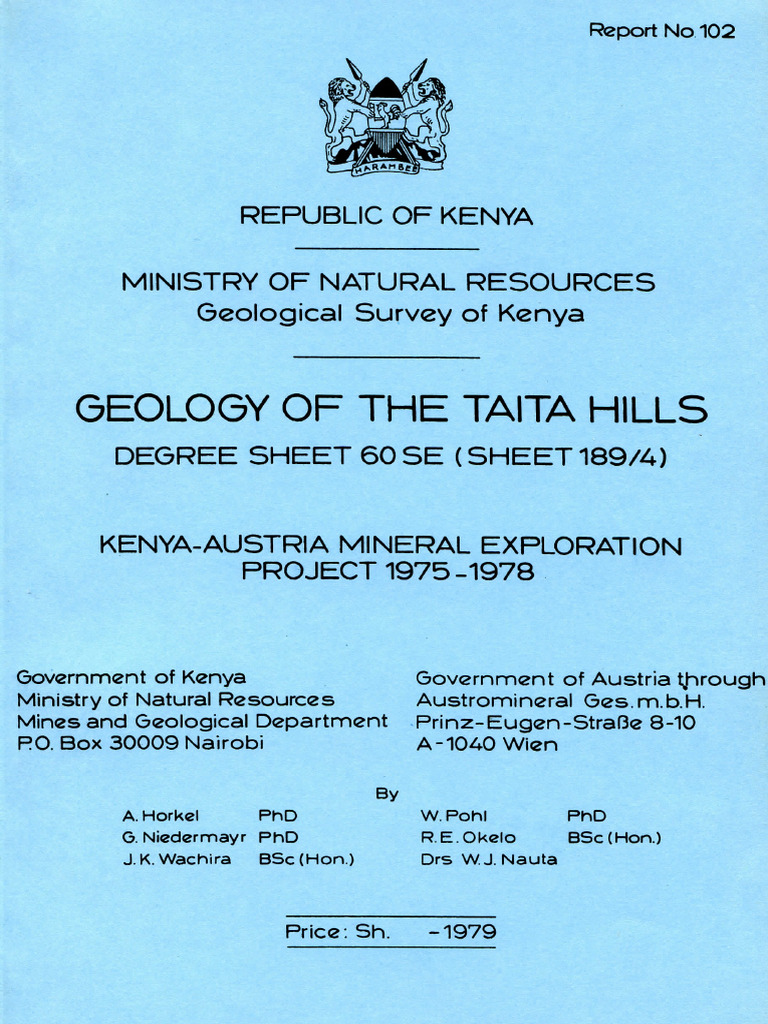 Taita Hills Geology and GeoMap | PDF