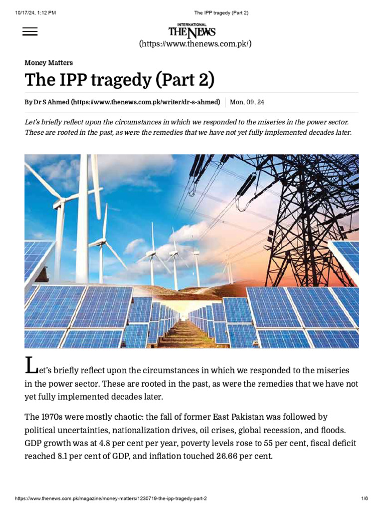 The IPP Tragedy (Part 2) | PDF