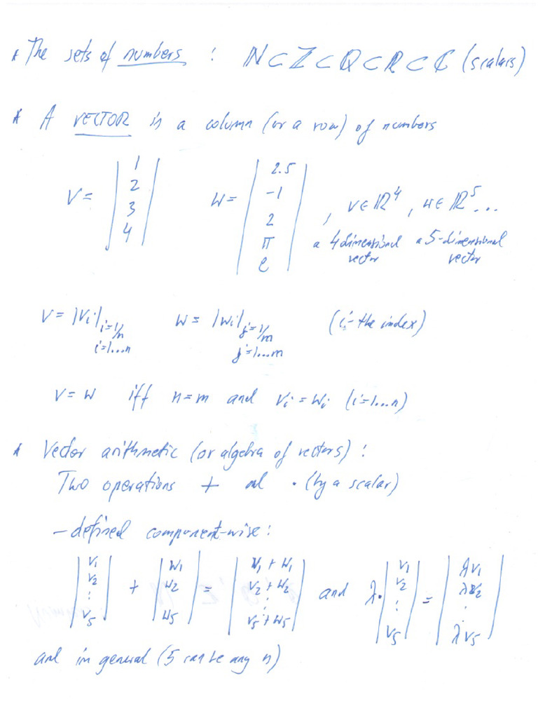 Math Notes | PDF