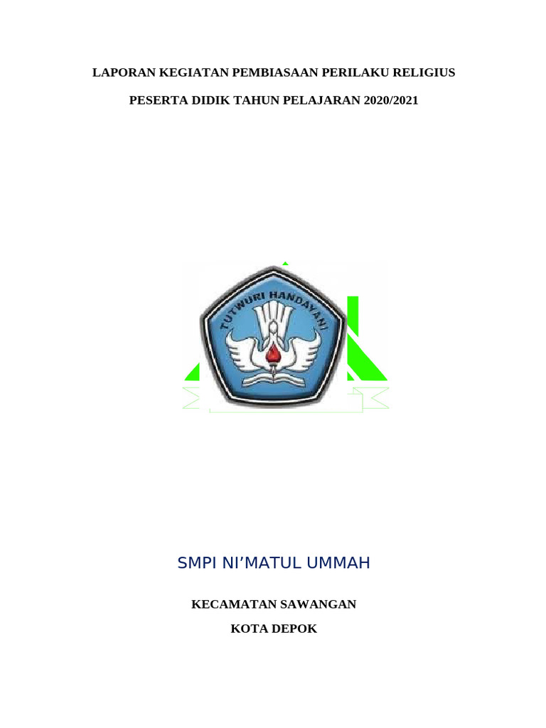 Laporan Pembiasaan | PDF
