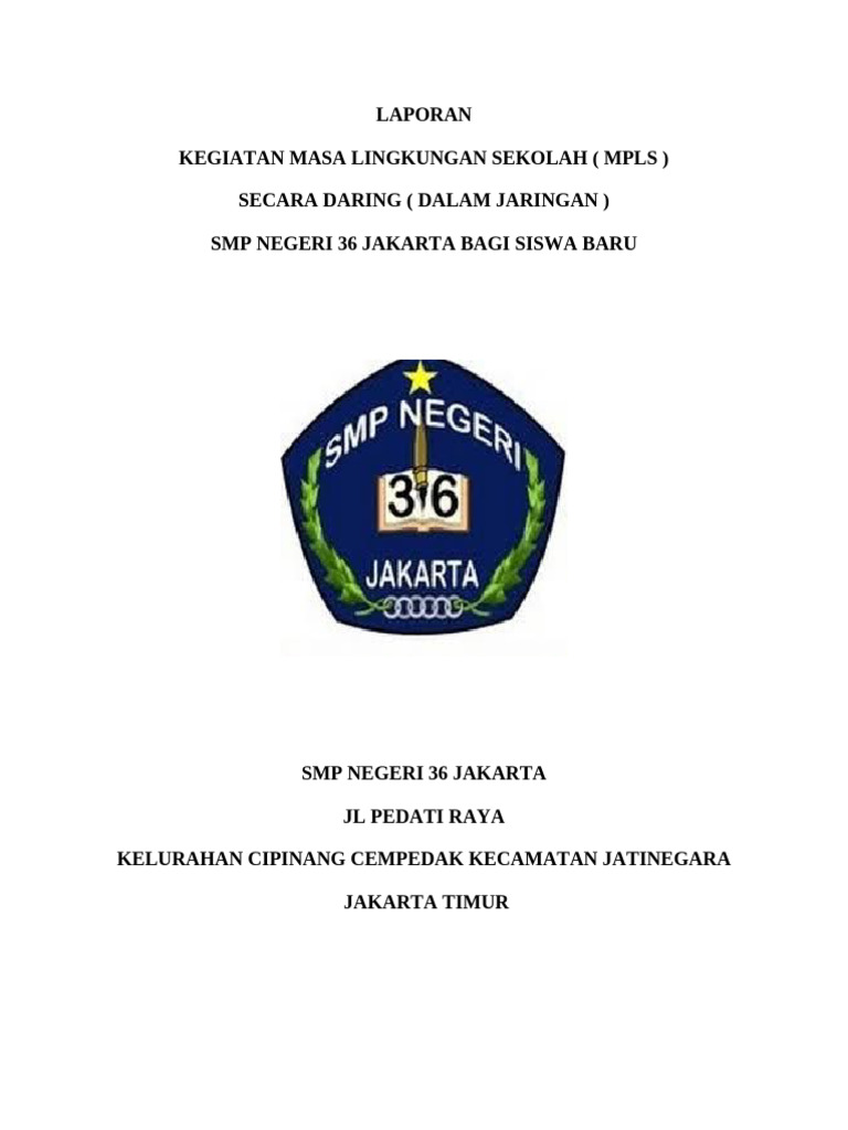Laporan Kegiatan MPLS | PDF