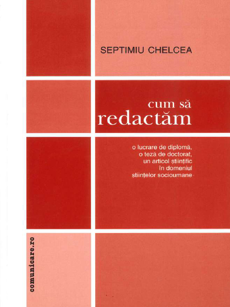 Septimiu Chelcea - Cum Sa Redactam - Compressed | PDF