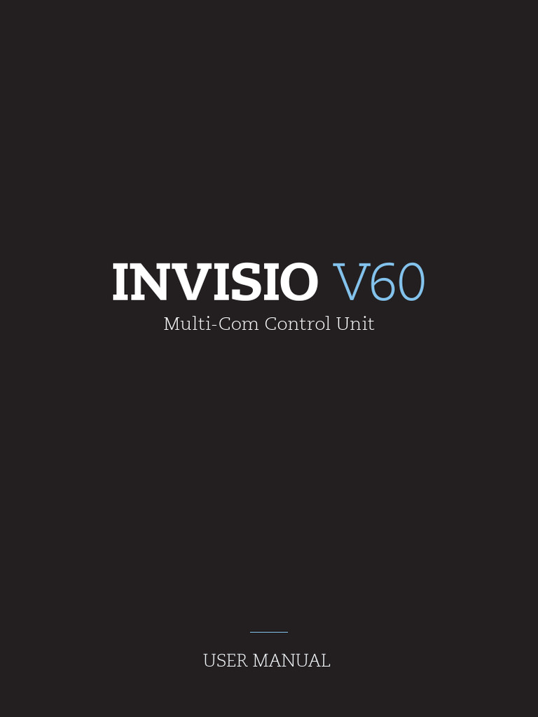Invisio V60 - User Manual | PDF