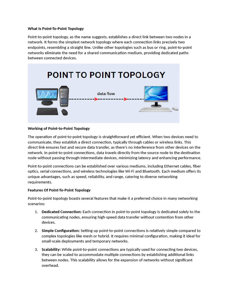 Point To Point Topology | PDF