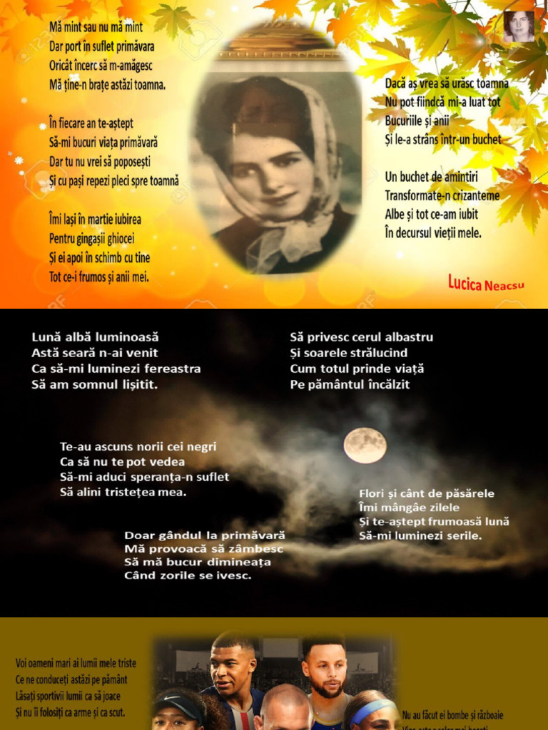 Poezii Lucica Neacșu Partea I (WWW - Nicepps | PDF