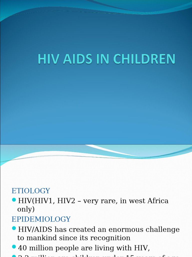 HIV in Children | PDF