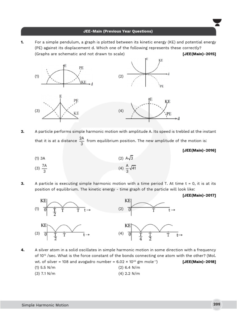 Physics Simple Harmonic Motion | PDF