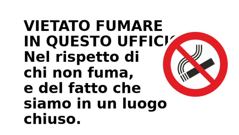 Vietato Fumare | PDF