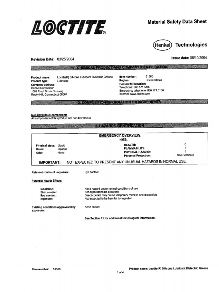 Loctite 51360 | PDF