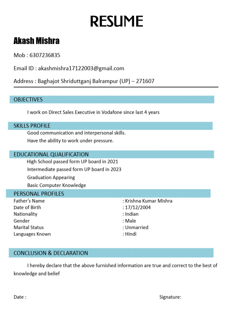 Akash Mishra Resume | PDF