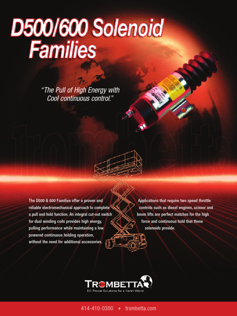 15.trombetta Solenoid D500 D600 Bulletin | PDF