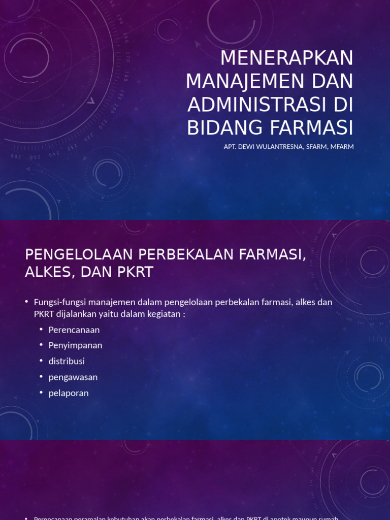 Pertemuan 2 Manajemen Dan Administrasi Farmasi | PDF