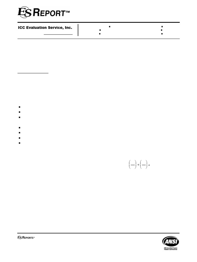 Ramset Epcon G5 Approval ICBO - ESR-1137 | PDF