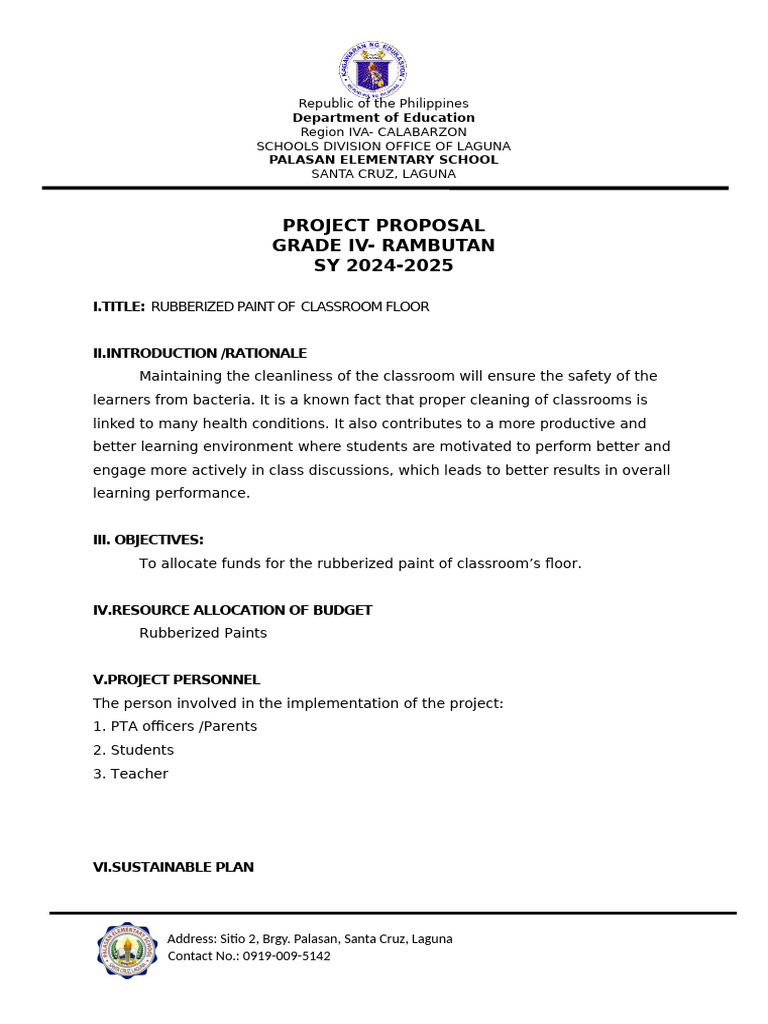 PROJECT PROPOSAL 2024 4 Rambutan | PDF