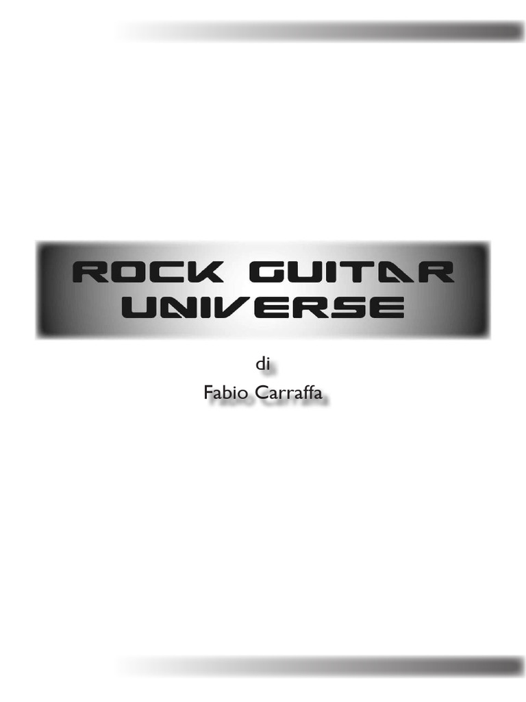 Fabio Carraffa - Rock Guitar Universe | PDF