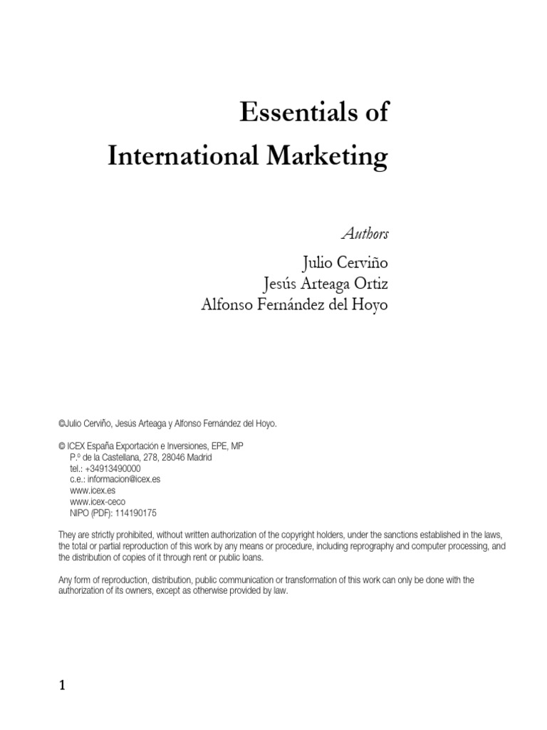 Essentials of Marketing | PDF