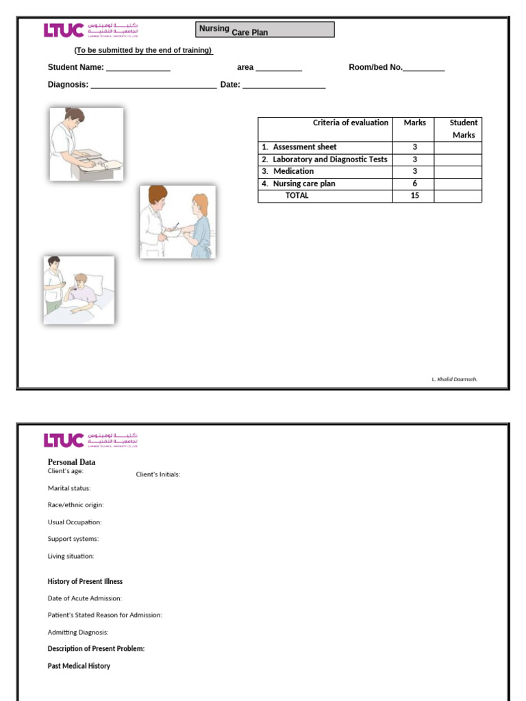 Nursing Care Plan Training Copy 1 Pdf