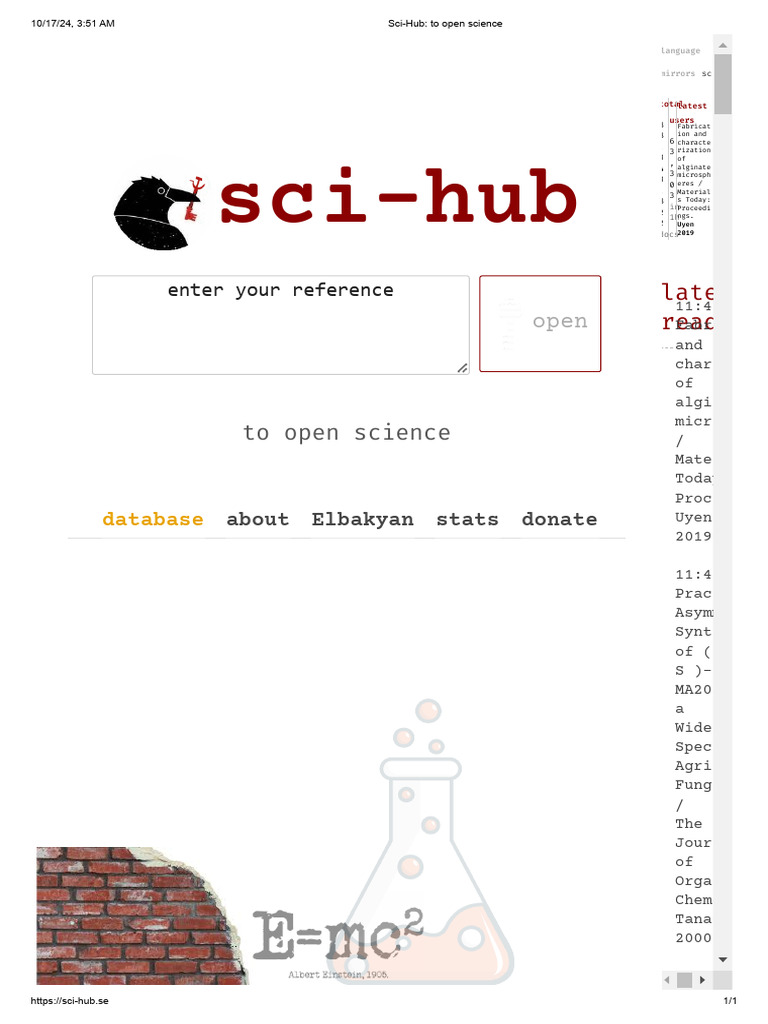 Sci-Hub_ to open science | PDF