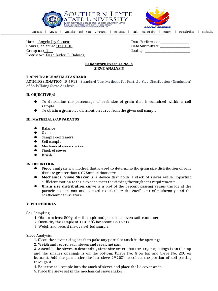 CE321L Lab Exercise No. 3 | PDF