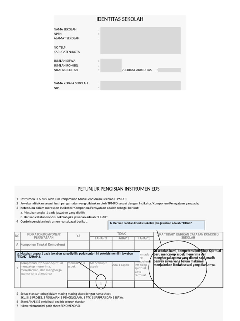 Instrumen Monev Yayasan 2024 | PDF