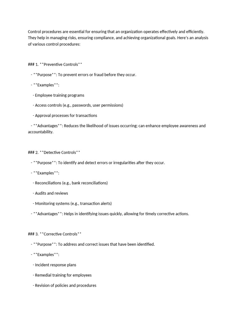 Control Procedu-WPS Office | PDF