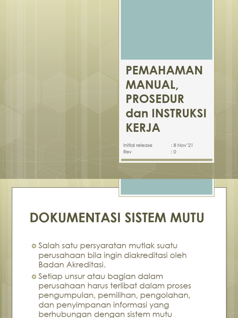 Training STANDARD WORKING PROCEDURE | PDF