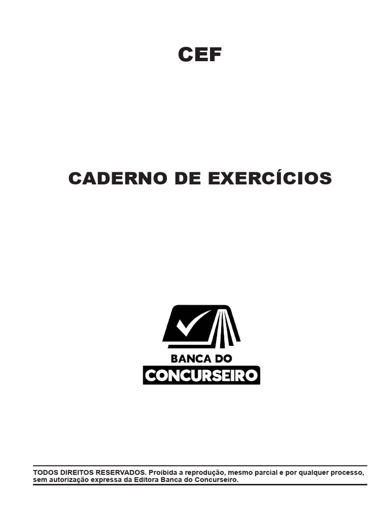 CEF Caderno Exercicios | PDF