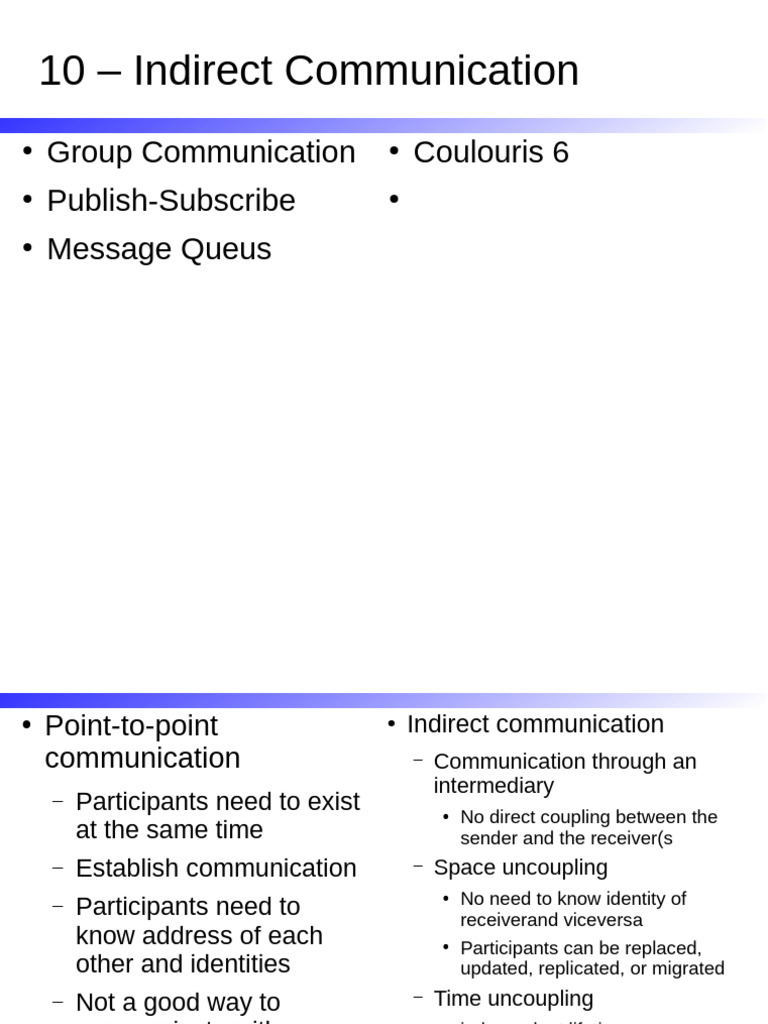 10-Indirect-Communication | PDF