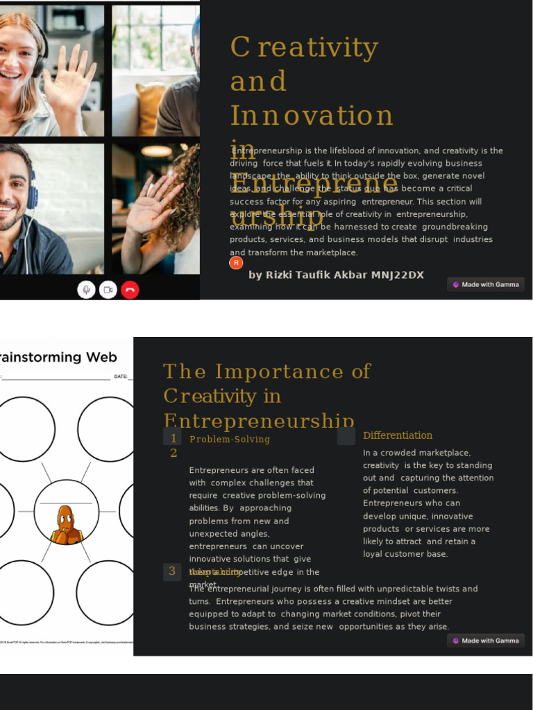 Creativity and Innovation in Entrepreneurship | PDF