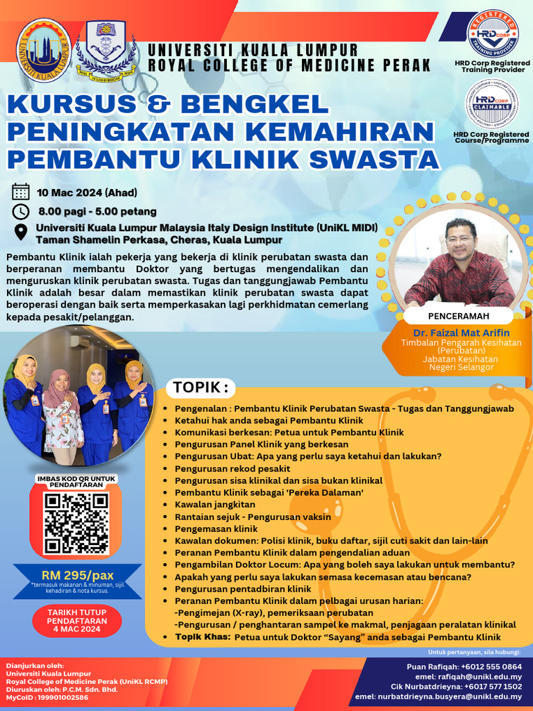 Kursus Peningkatan Kemahiran Untuk Pembantu Klinik Swasta | PDF