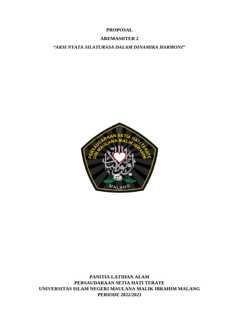 Proposal Latihan Alam | PDF