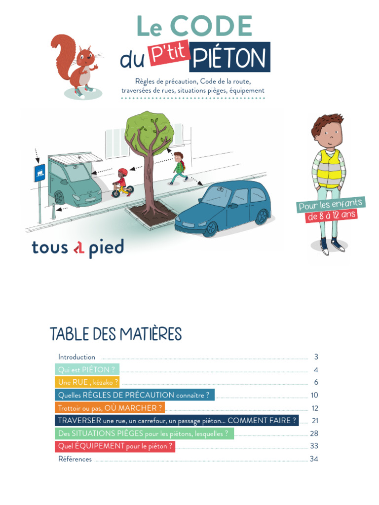 CahierEnfant-Code-du-ptit-piéton | PDF