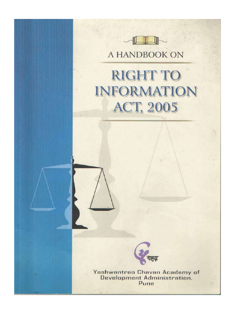 Handbook of RTIAct, 2005 Compressed | PDF