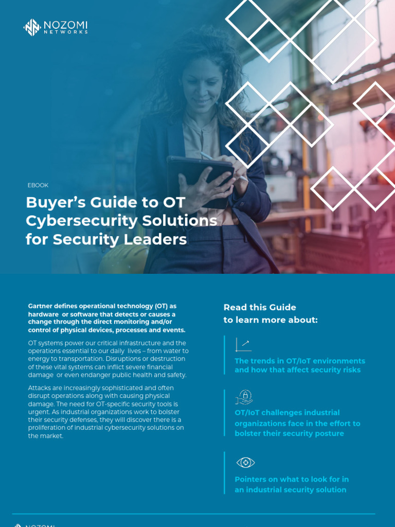 Nozomi Networks Buyers Guide To OT IoT Systems For Security Leaders A4 | PDF